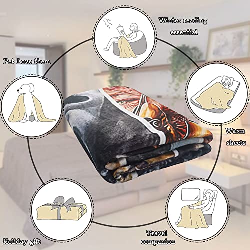 Horror Movie Blankets for Adults,Halloween Fleece Horror Throw Blanket for Couch,Bed and Sofa.Soft Cozy Fuzzy Blankets,Lightweight Flannel Blanket (60"× 40")