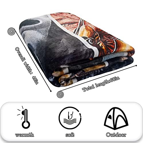 Horror Movie Blankets for Adults,Halloween Fleece Horror Throw Blanket for Couch,Bed and Sofa.Soft Cozy Fuzzy Blankets,Lightweight Flannel Blanket (60"× 40")