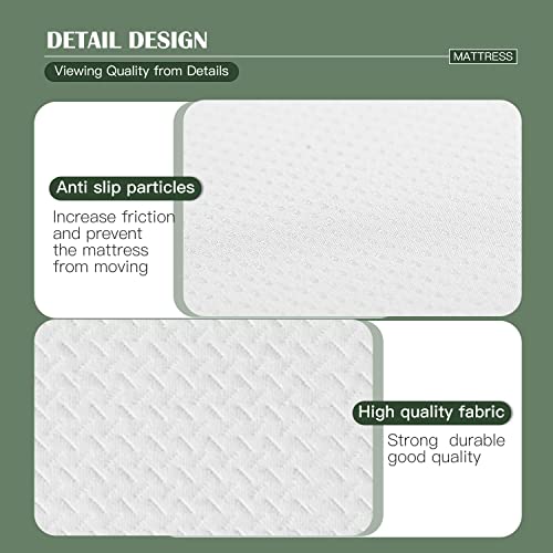 Base Foam Mattress 8 inch Mattress, CertiPUR-US Certified,Breathable Bed Mattress for Cooler Sleep Supportive & Pressure Relief,Removable Soft Cover,White Full
