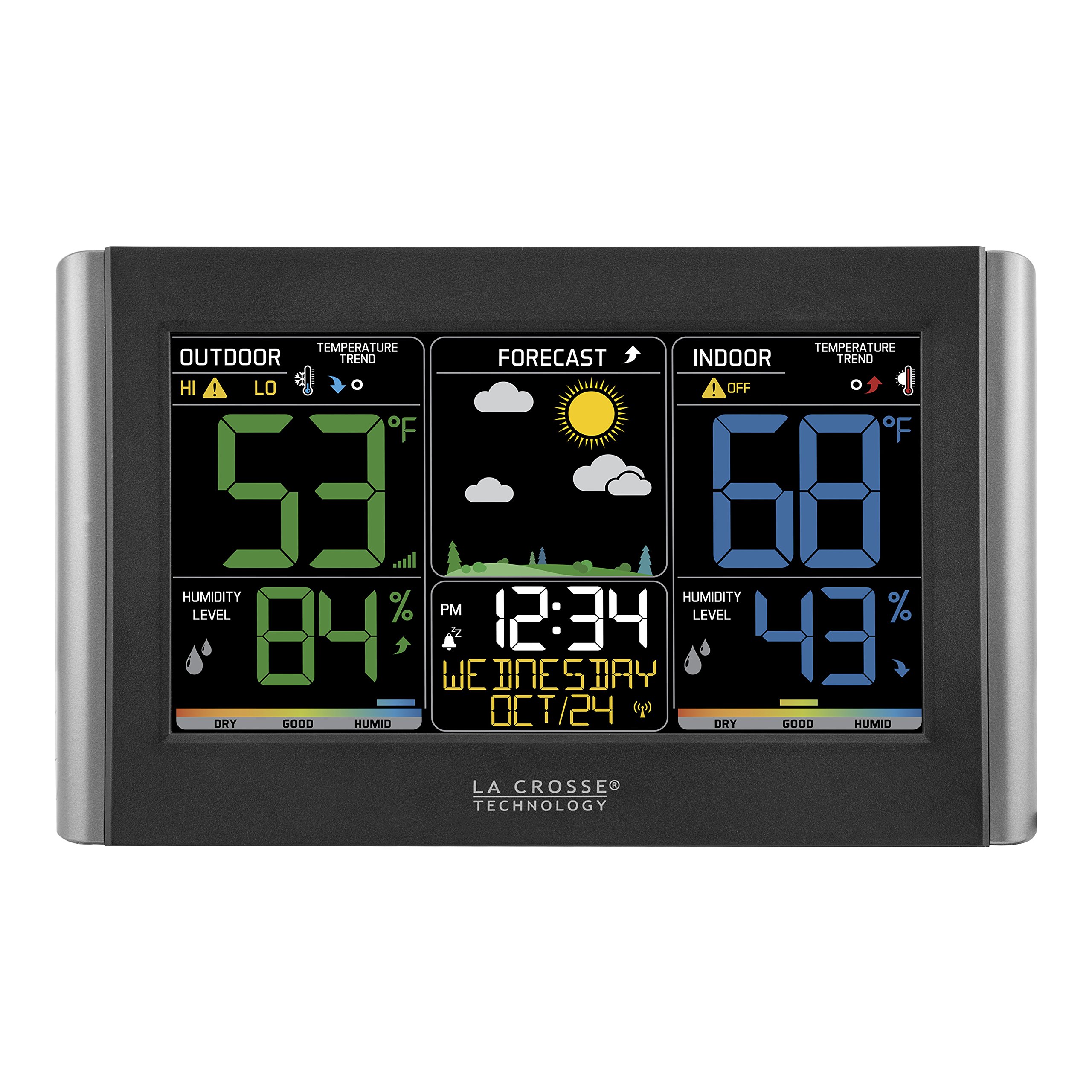 La Crosse Technology C85845-INT Weather Station, Black & S82967 Wireless Digital Personal Weather Station