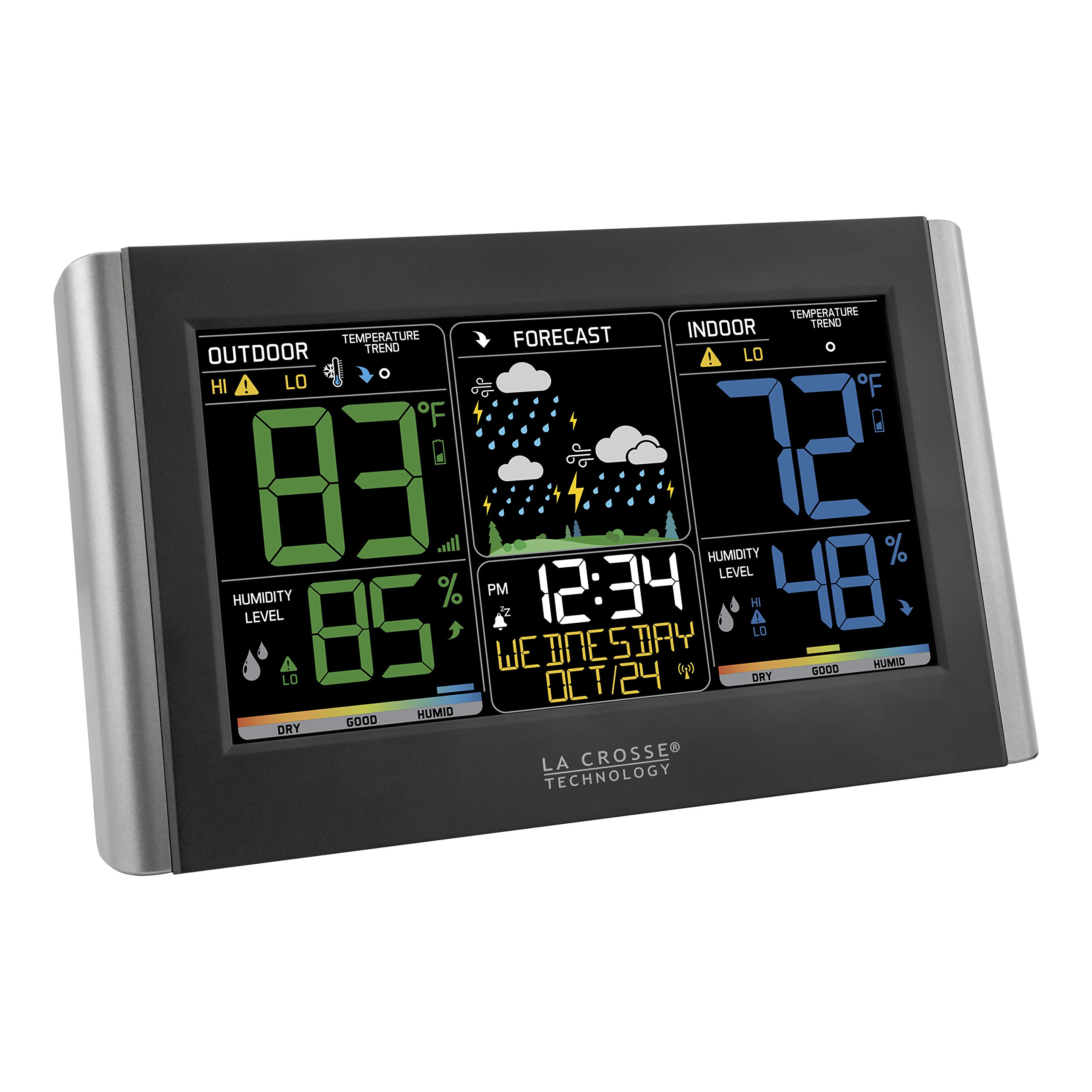 La Crosse Technology C85845-INT Weather Station, Black & S82967 Wireless Digital Personal Weather Station