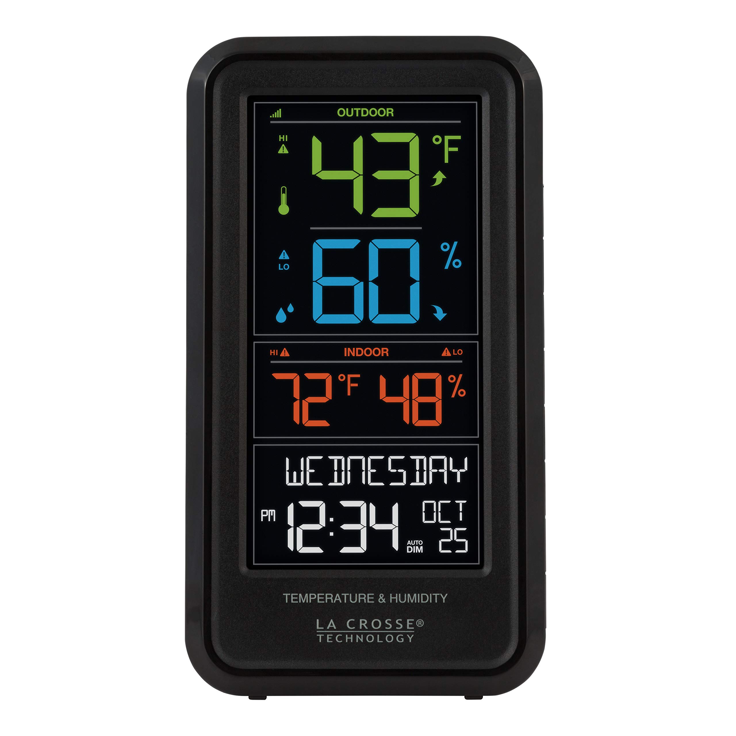 La Crosse Technology C85845-INT Weather Station, Black & S82967 Wireless Digital Personal Weather Station