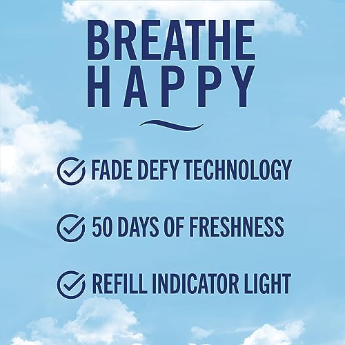 Febreze Plug In Air Fresheners, Linen & Sky Scent, Odor Fighter for Strong Odors, 1 Warmer + 2 Oil Refills- Pack of 2