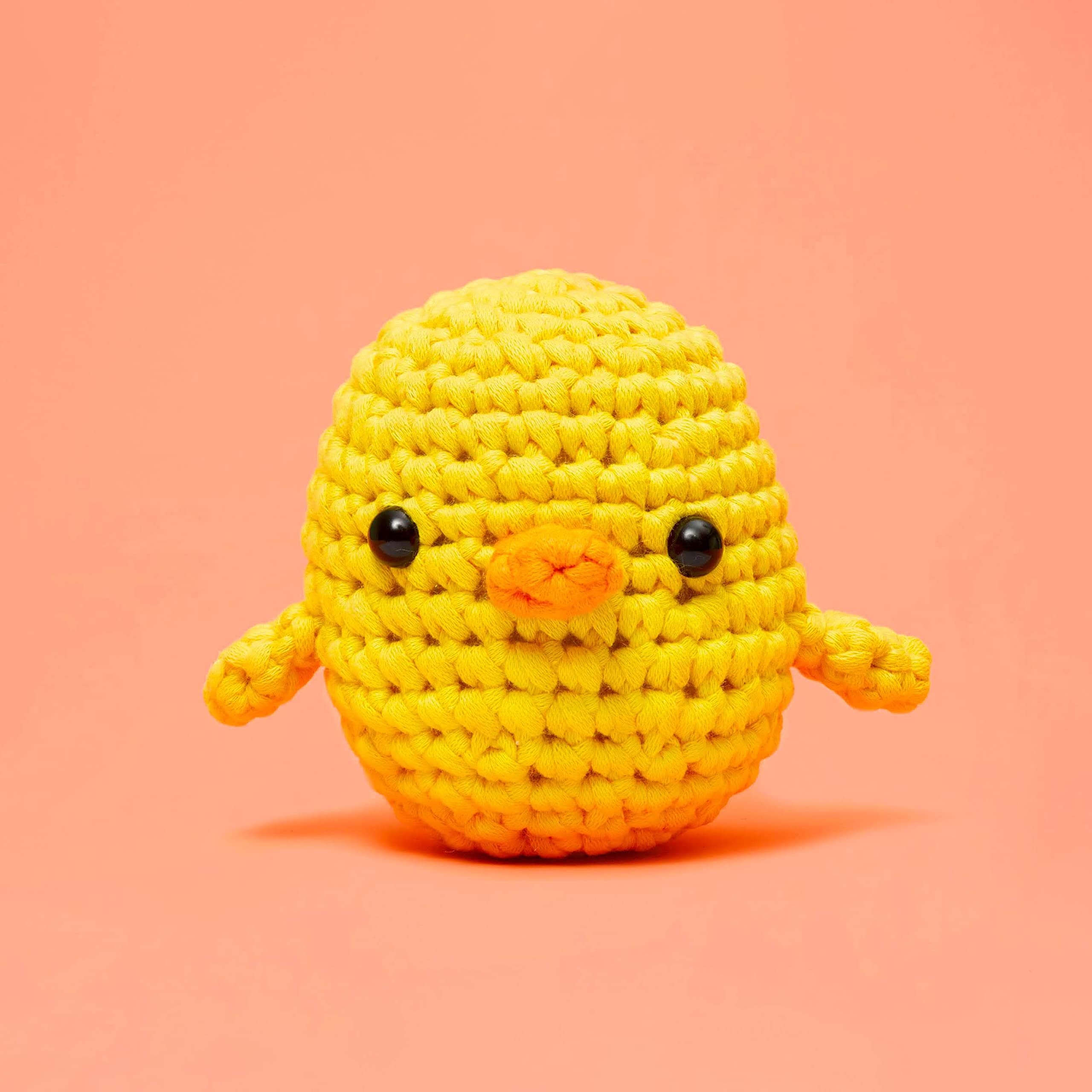 The Woobles Beginners Crochet Kit with Easy Peasy Yarn as seen on Shark Tank - with Step-by-Step Video Tutorials - Kiki The Chick