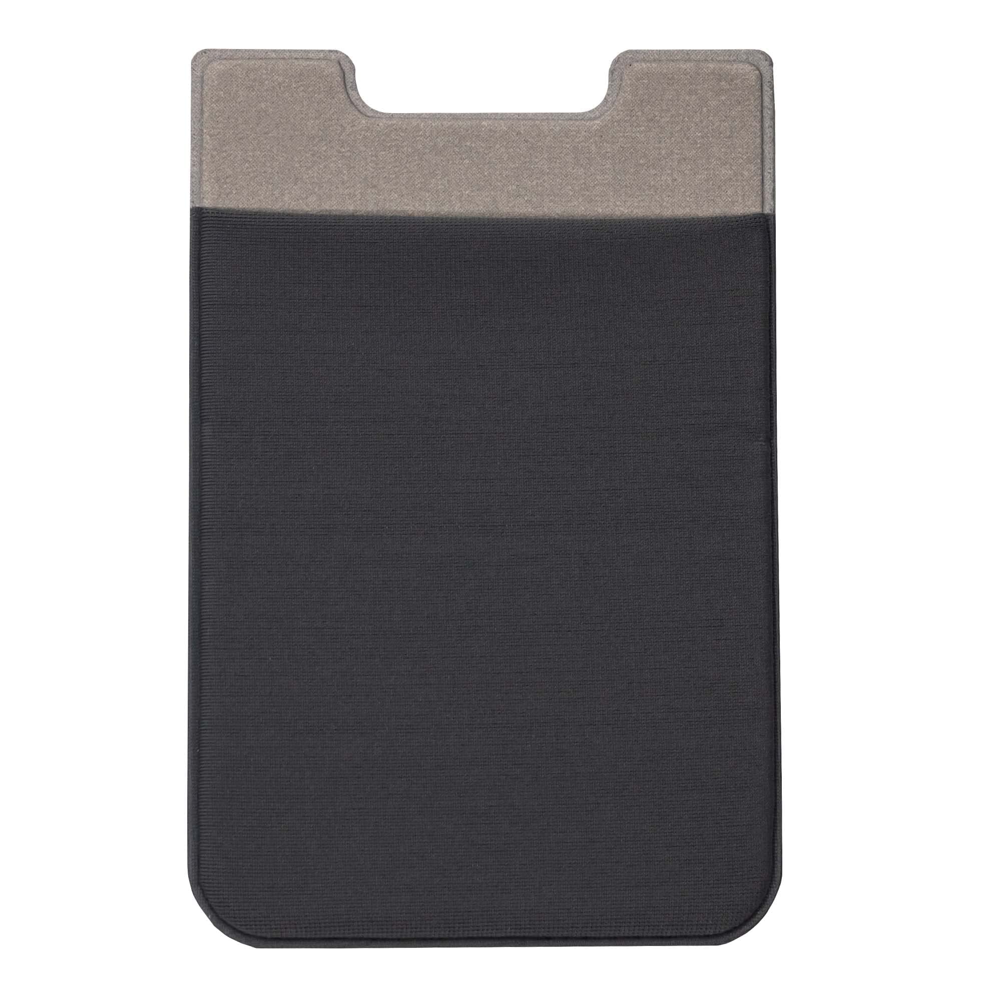 Elastic Phone Card Holder Pocket, Stick-On Wallet, Adhesive Credit Card Pouch, Compatible With iPhone And Samsung Galaxy – Gray