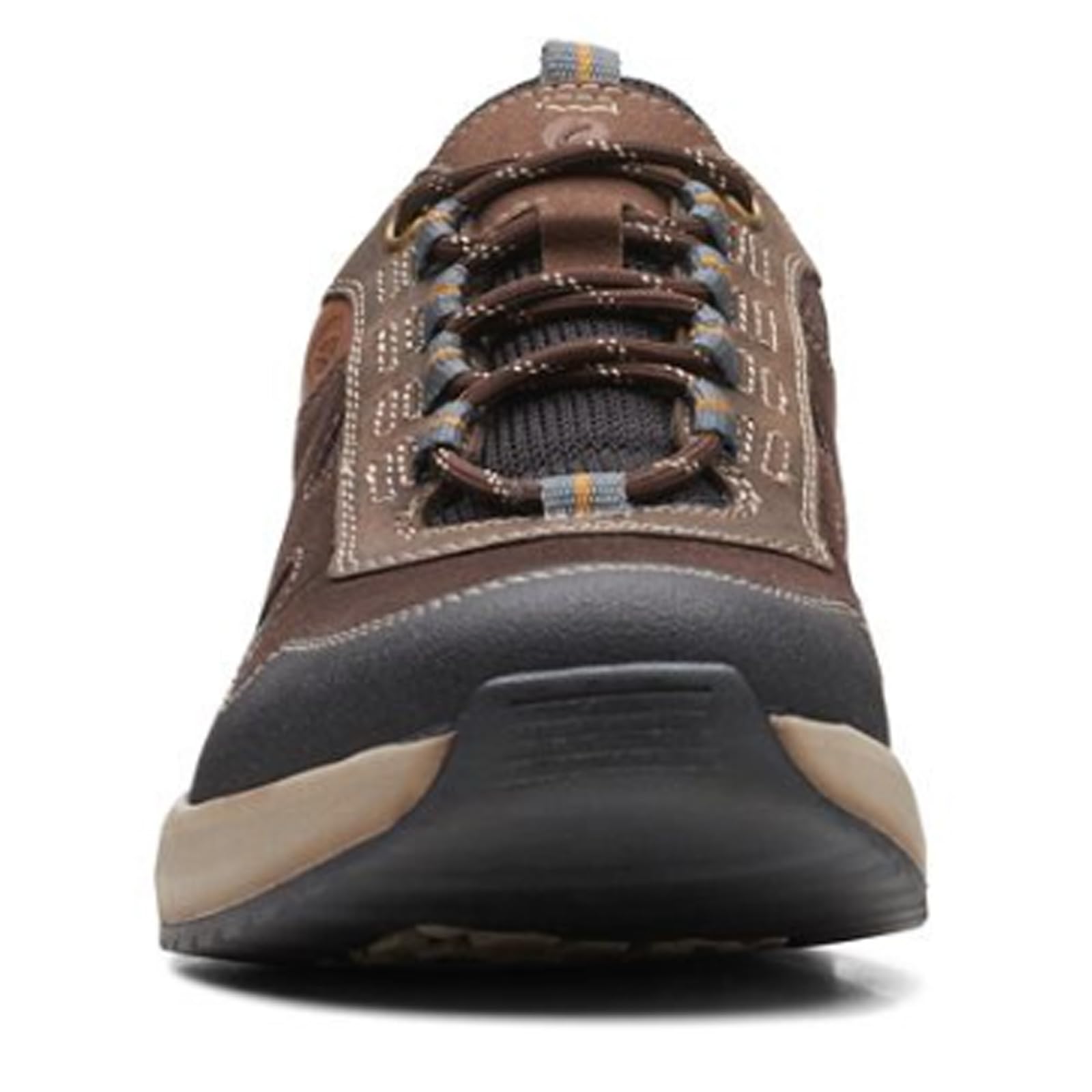 Clarks Men's Wellman Trail AP Oxford, Dark Brown Combi Waterproof, 9.5 Wide