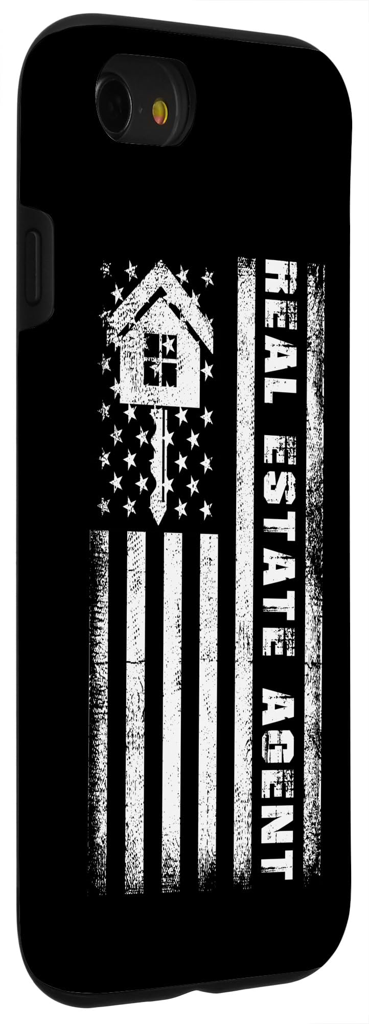 iPhone SE (2020) / 7 / 8 Real Estate Agent USA American Flag Realtor House Property Case