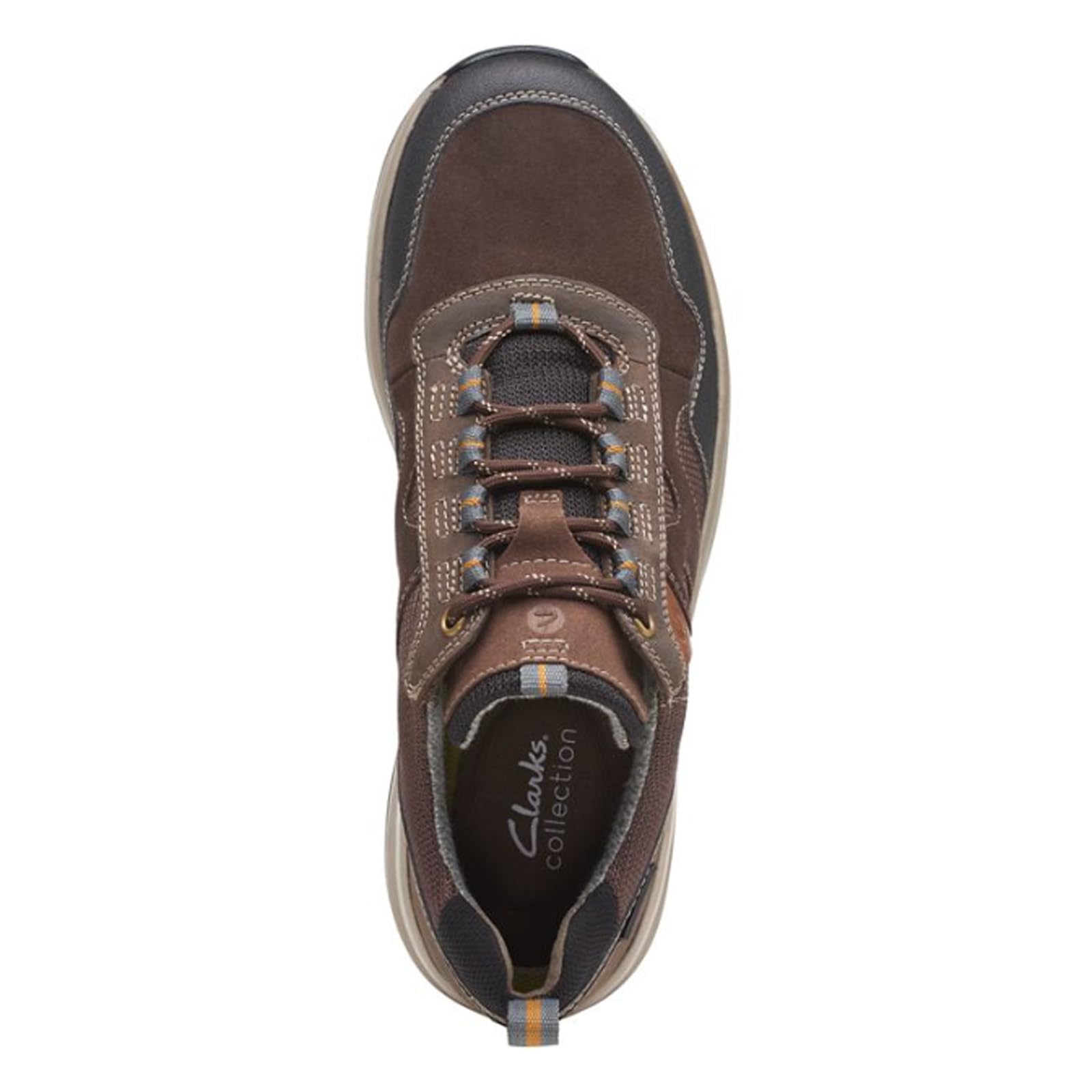 Clarks Men's Wellman Trail AP Oxford, Dark Brown Combi Waterproof, 9.5 Wide