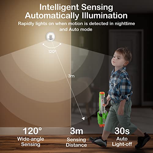 ALACRIS Cute Cat Motion Sensor Night Light (2 Pack), Cordless Rechargeable LED Night Light, Stick-Anywhere Closet Lights Stair Lights, Wall Lights for Hallway, Bedroom, Kids Room