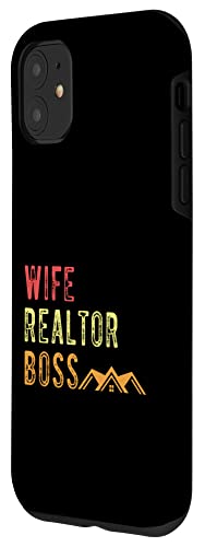 iPhone 11 Wife Realtor Boss Real Estate Agent House Property Apartment Case