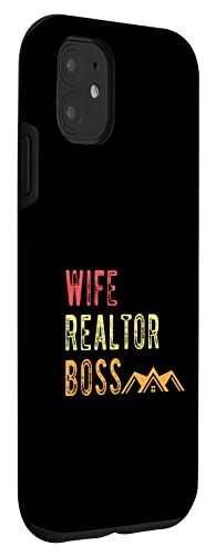 iPhone 11 Wife Realtor Boss Real Estate Agent House Property Apartment Case