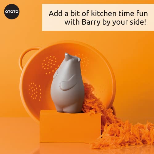 OTOTO Barry The Bear Box Cheese Grater - Compact Stainless Steel Grater, Kitchen Grater, Cheese Shredder, Vegetable Grater, Food Grater & Shredder - Fun Kitchen Gadget