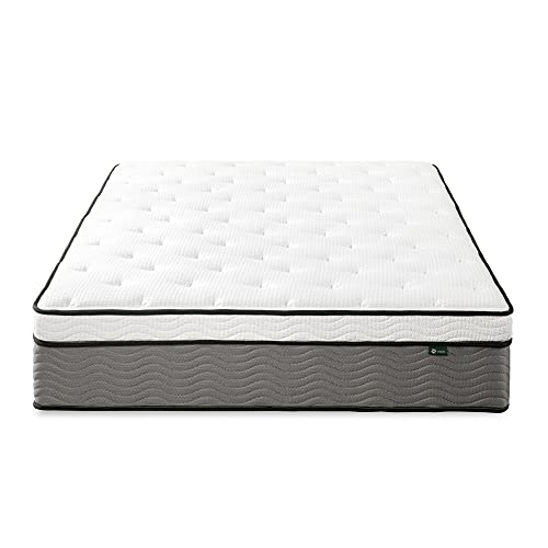 Zinus 14 Inch Support Plus Pocket Spring Hybrid Mattress/Extra Firm Feel/Heavier Coils for Durable /Pocket Innersprings for Motion Isolation,in-a-Box, Queen