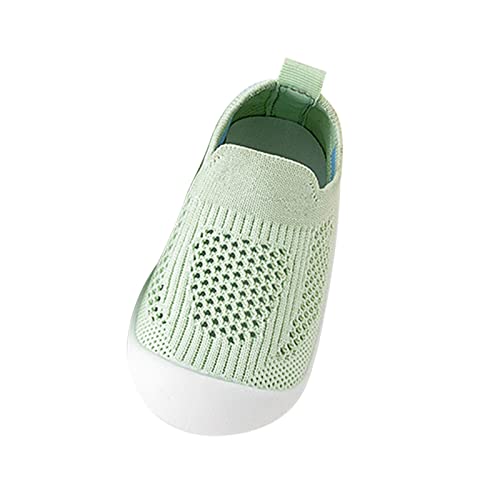 Lykmera Infant Toddler Shoes Hollow Out Breathable Socks Shoes Sole Non Slip Wear Out Toddler Floor Shoes Walking Shoes (Green, 11)
