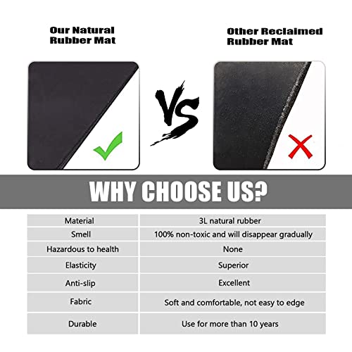 BOOSTEADY Non-Slip Gun Cleaning Mat for Glock, Thick Neoprene Magnetic Gun Mat, Pistol Cleaning Mat 20 x 12”