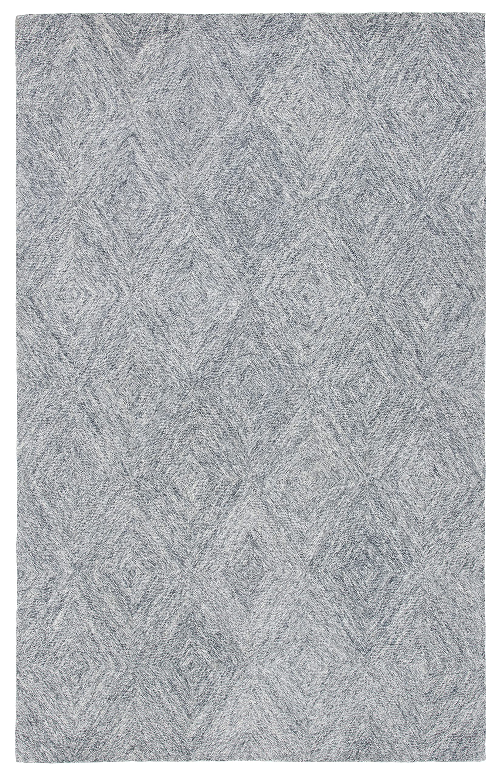 SAFAVIEH Metro Collection Area Rug - 8' x 10', Grey, Handmade Wool, Ideal for High Traffic Areas in Living Room, Bedroom (MET105F)