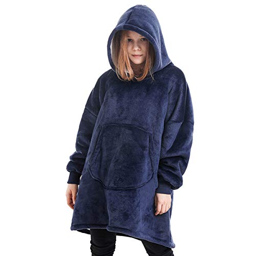 ToLaFio Blanket Sweatshirt,Oversized Hoodie Wearable Blanket,Soft Warm Comfortable Giant Front Pocket for Adults Men Women Teens Friends