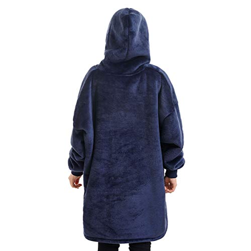 ToLaFio Blanket Sweatshirt,Oversized Hoodie Wearable Blanket,Soft Warm Comfortable Giant Front Pocket for Adults Men Women Teens Friends