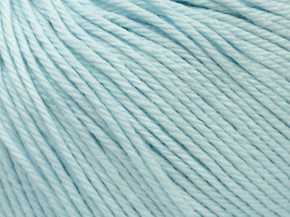 Lot of 8 Skeins Ice Yarns Baby Cotton (100% Giza Cotton) Yarn Baby Blue