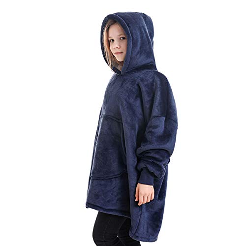 ToLaFio Blanket Sweatshirt,Oversized Hoodie Wearable Blanket,Soft Warm Comfortable Giant Front Pocket for Adults Men Women Teens Friends