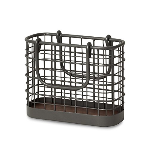 Spectrum Diversified Vintage Napkin Holder, One Size, Industrial Gray