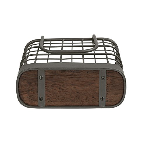 Spectrum Diversified Vintage Napkin Holder, One Size, Industrial Gray