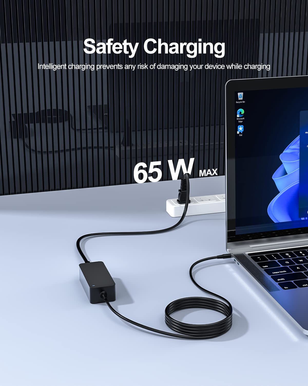 65W 45W Replacement AC Charger Fit for Dell-Latitude 3510 3410 3500 3400 3390 3490 3590 3420 3520 Laptop Power Supply Adapter Cord