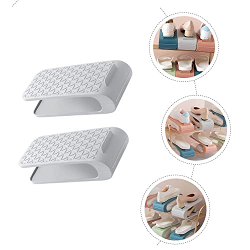 Zerodeko 6 pcs Slot Display Racks for Home Holder Use Adjustable Slots Storage Slipper Shoes Organizers Organizer Rack Holders Organization Height Double Saver Space with High Sneaker Shop