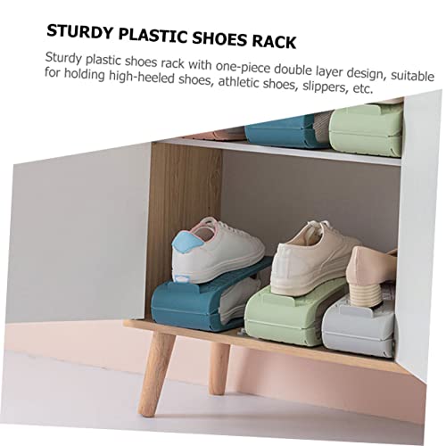 Zerodeko 6 pcs Slot Display Racks for Home Holder Use Adjustable Slots Storage Slipper Shoes Organizers Organizer Rack Holders Organization Height Double Saver Space with High Sneaker Shop