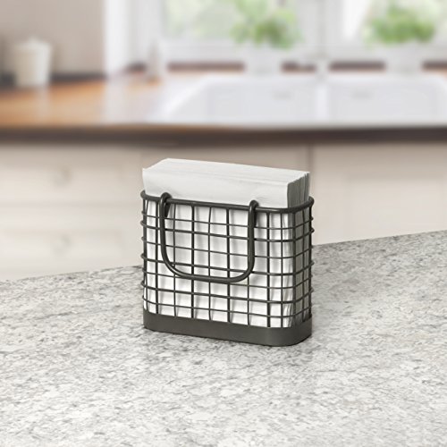 Spectrum Diversified Vintage Napkin Holder, One Size, Industrial Gray