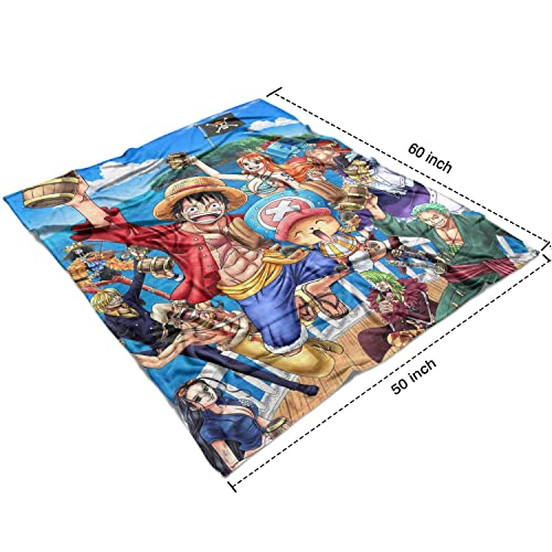 Anime Blanket Ultra Soft Flannel Throw Blankets Warm Lightweight Bedding Air Conditioner Blanket for Sofa Bedroom Office Funny Anime Throw Blankets 50X60inch
