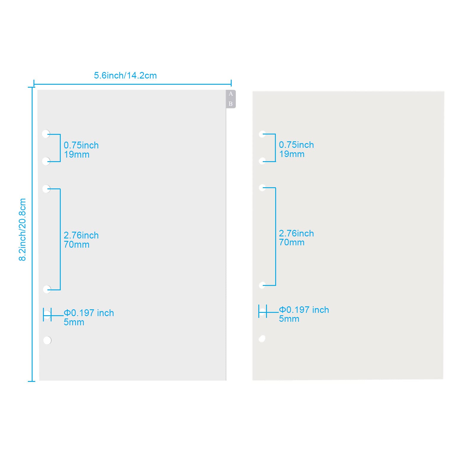 Happyaokeland Address Book Refill Pages 648 Contacts (236 Replacement Pages of Addresses, Birthday, Email) Durable Dividers with Alphabetical Tabs Large Print Refillable Pages Fits A5 6-Ring Binder