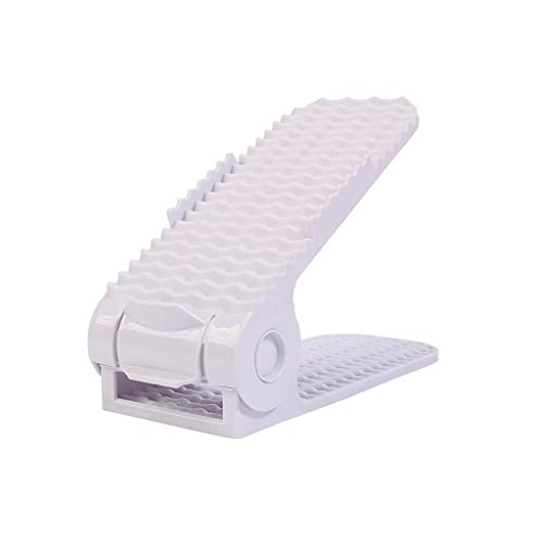 LUVADU ZCX Shoe Slots Organizer 2 PCS Adjustable Shoe Slots Organizer Double Deck Shoe Rack Holder for Shoes Storage Shoe Racks (Color : B)