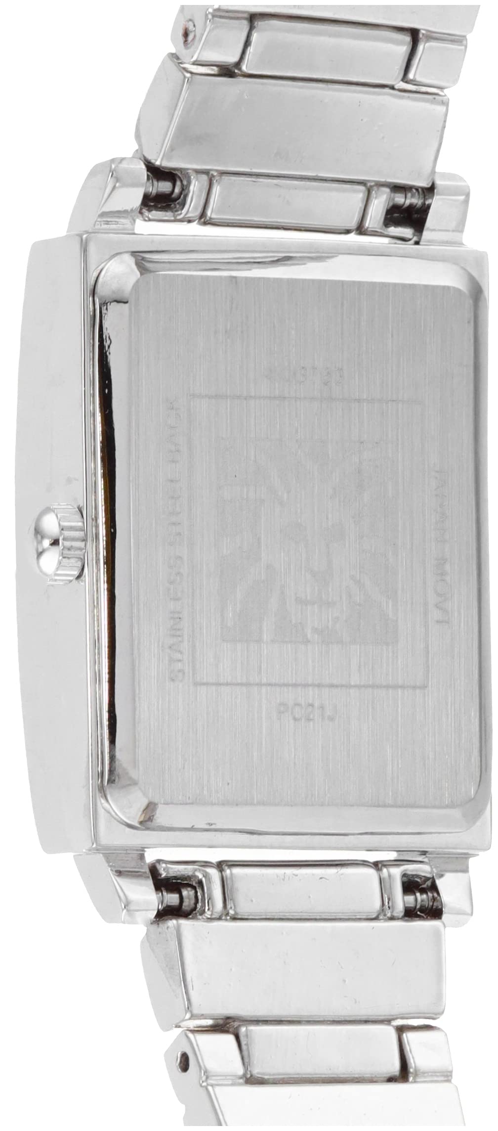 Anne Klein Women's Japanese Quartz Dress Watch with Metal Strap, Silver, 14 (Model: AK/3763SVSV)