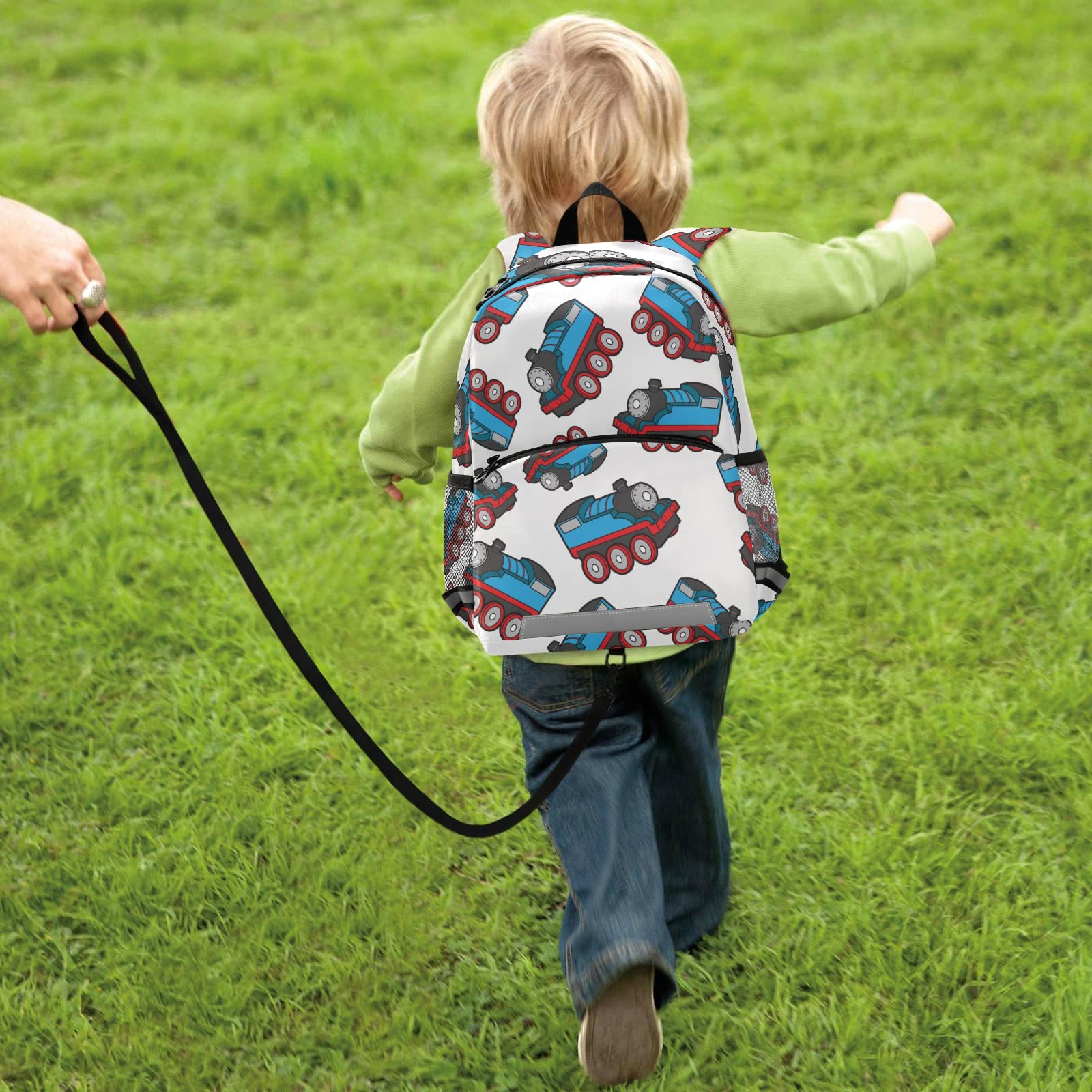 Glaphy Cartoon Train Kids Backpack Toddler Backpacks for Daycare School, Girls Boys Preschool Bookbags Kindergarten School Backpack
