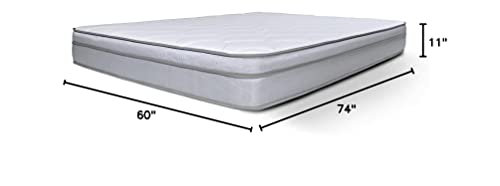 Dreamfoam Bedding Doze 11" Eurotop Mattress-Medium Comfort, Short Queen- Made in Arizona