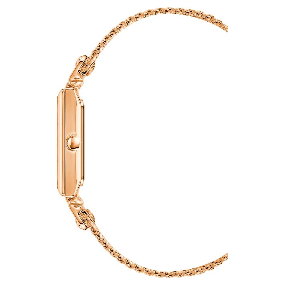 Anne Klein Women's Japanese Quartz Dress Watch with Stainless Steel Strap, Rose Gold, 12 (Model: AK/3882RGRG)