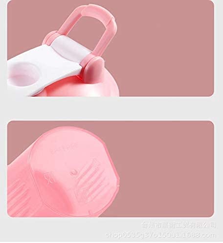 Protein Shaker Bottle Blender for Shake and Pre Work Out, Best Shaker Cup (BPA free) w. Classic Loop Top & Whisk Ball, Kitchen Water Bottle (16OZ-400ML-1PACK, Pink Top/Pink Body)