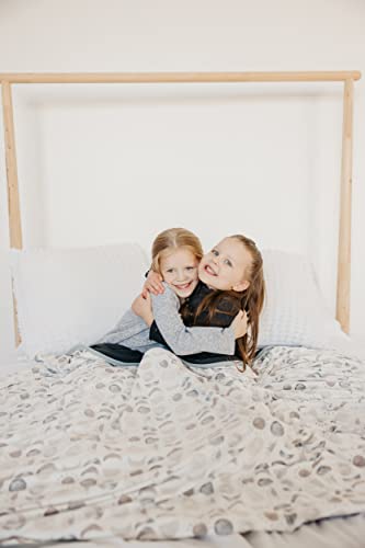 Copper Pearl Jumbo Premium Knit 3 Layer Stretchy Throw Blanket Eclipse