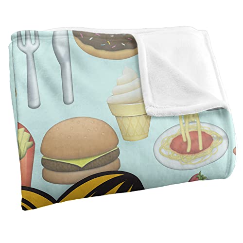 Garfield Blanket, 36"x58", Cat Food Silky Touch Sherpa Back Super Soft Throw