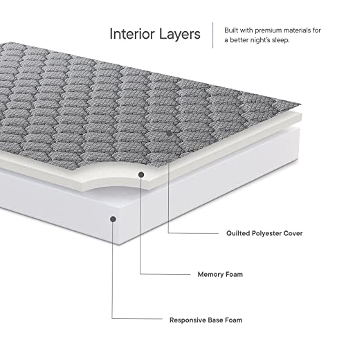 Modway Mila 6” Narrow Twin Mattress - Firm 6 Inch- 10-Year Warranty