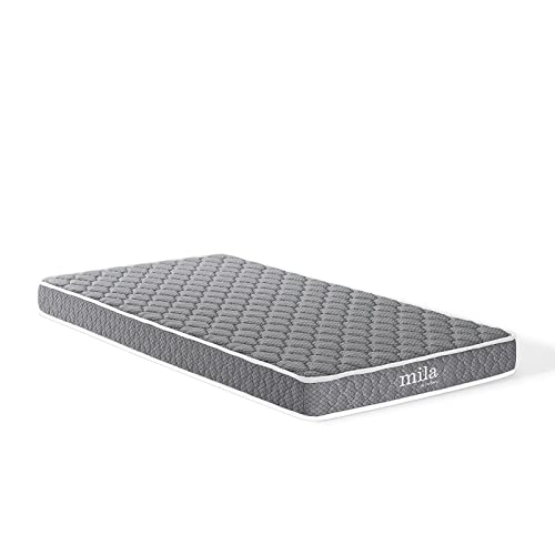 Modway Mila 6” Narrow Twin Mattress - Firm 6 Inch- 10-Year Warranty