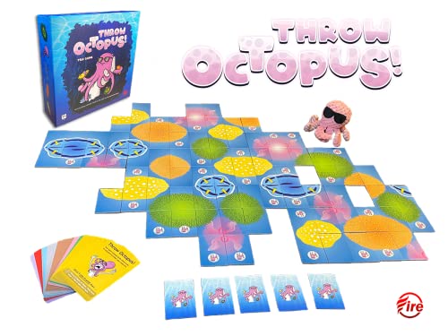 Throw Octopus! Tile Game | Family Board Game | Strategy Game | Puzzle Game | for Kids and Adults of All Ages | Ages 5 and up | 2-5 Players | Made