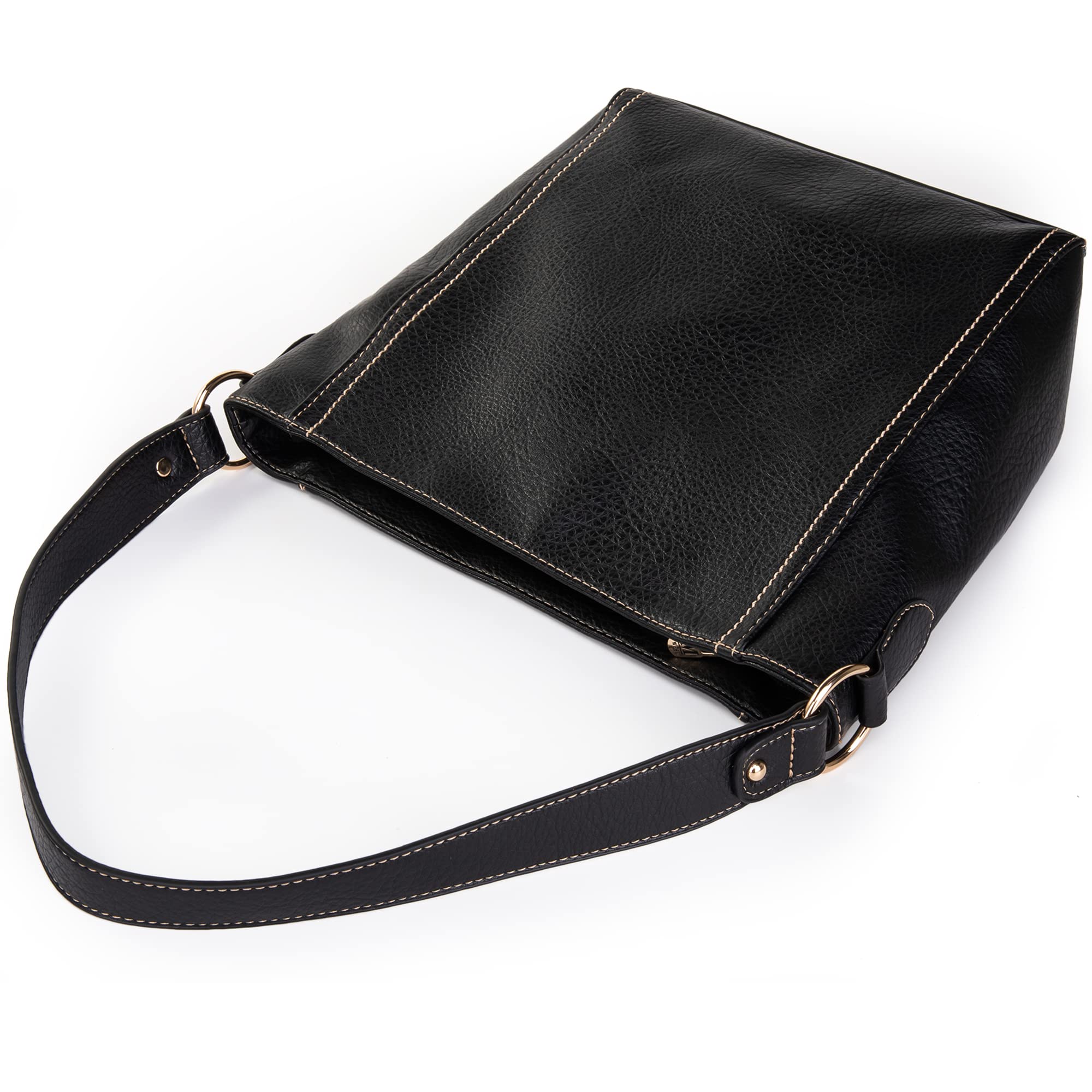 Montana West Purses for Women Vegan Leather Shoulder Purses and Handbags Hobo Bags for Women MWC-070BK