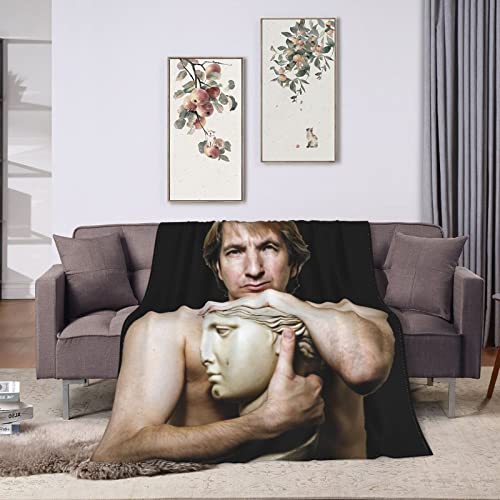 Alan Rickman Blanket Ultra-Soft Micro Fleece Blanket Warm Cozy Plush Bed Blanket Lightweight Sofa Throw Blanket