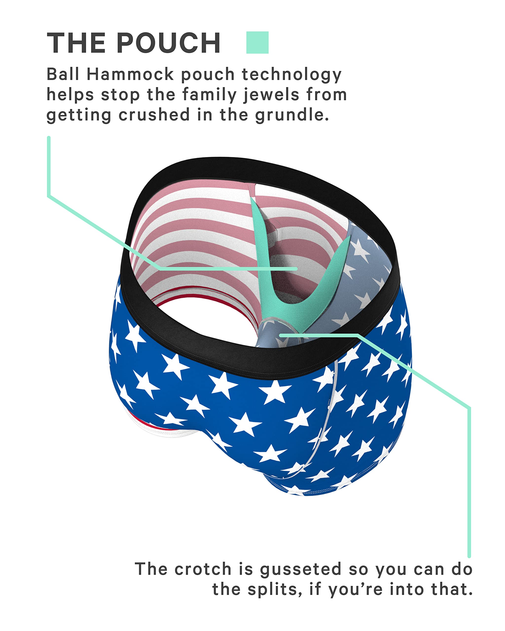 Shinesty Hammock Support Pouch Underwear | Mens Trunks Underwear | US Medium American Eagle