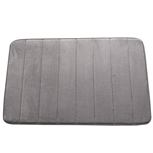 NA Memory Foam Bath mat Non-Slip Absorbent Velvet Bathroom Carpet 40 60cm Red