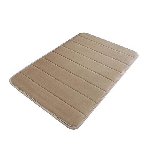 NA Memory Foam Bath mat Non-Slip Absorbent Velvet Bathroom Carpet 40 60cm Red