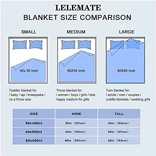 Iosbdnsm Cool Sans Flannel Blanket Lightweight Air Conditioned Throw Bed Blanket for Camp Sofa Chair Couch 50''X40''