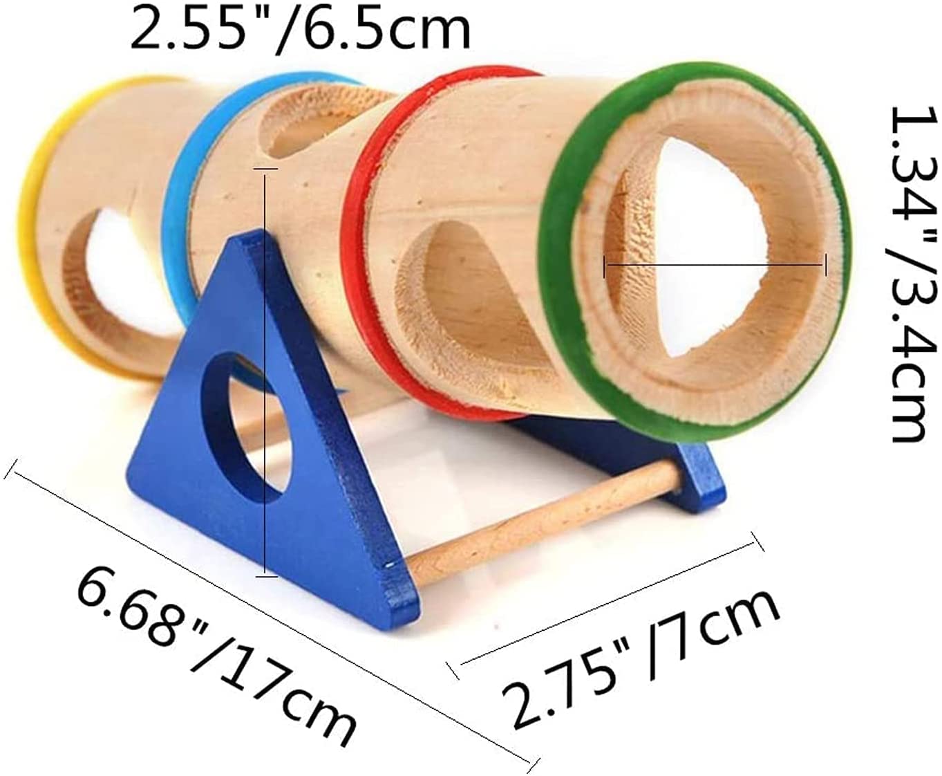 Litewoo Wood Seesaw Tunnel Toy for Dwarf Hamster Gerbil Rat Mouse Small Animal House Cage House Toy
